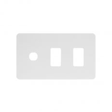 The Eldon Collection Flat Plate 3 Gang 2RM+1CM Dual Module Grid Switch ...