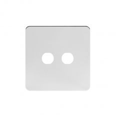 Soho Lighting Polished Chrome Flat Plate 2 Gang CM Circular Module Grid ...