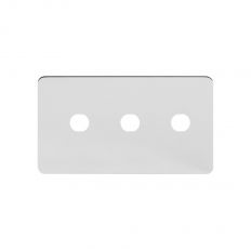 Soho Lighting Polished Chrome Flat Plate 3 Gang CM Circular Module Grid ...