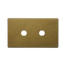 Soho Lighting Old Brass 2 Gang (Lg Plt) CM Circular Module Grid Switch ...