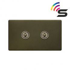 Soho Lighting Bronze 2 Gang 150W Smart Toggle Switch - The Soho ...