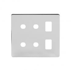 The Finsbury Collection 6 Gang 2RM+4CM Dual Module Grid Switch Plate ...
