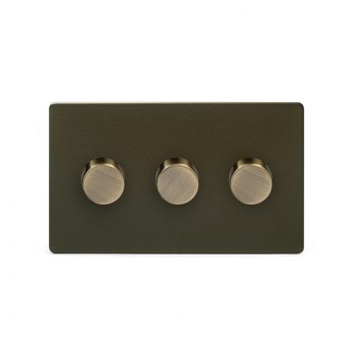 Soho Lighting Bronze 250W 2 Gang 2 Way Trailing Dimmer Black Inserts ...