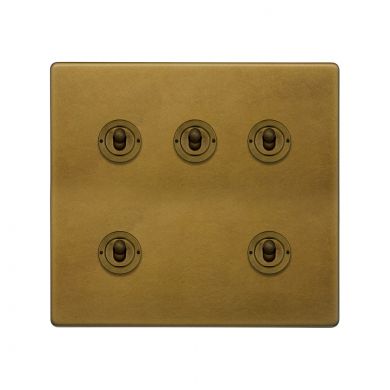 Soho Lighting Old Brass 1 Gang 2 Way Toggle Switch - The Soho Lighting ...