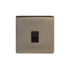 The Savoy Collection Brushed Brass 1 Gang Data Socket RJ45 Ethernet ...