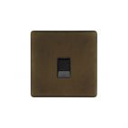 The Savoy Collection Brushed Brass 1 Gang Data Socket RJ45 Ethernet ...