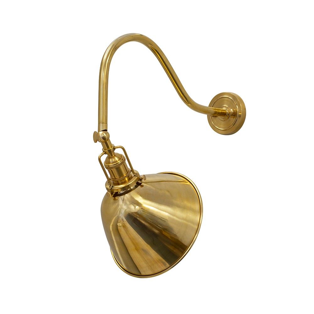 Claridge Polished Brass Wall Light - The Soho Lighting Company