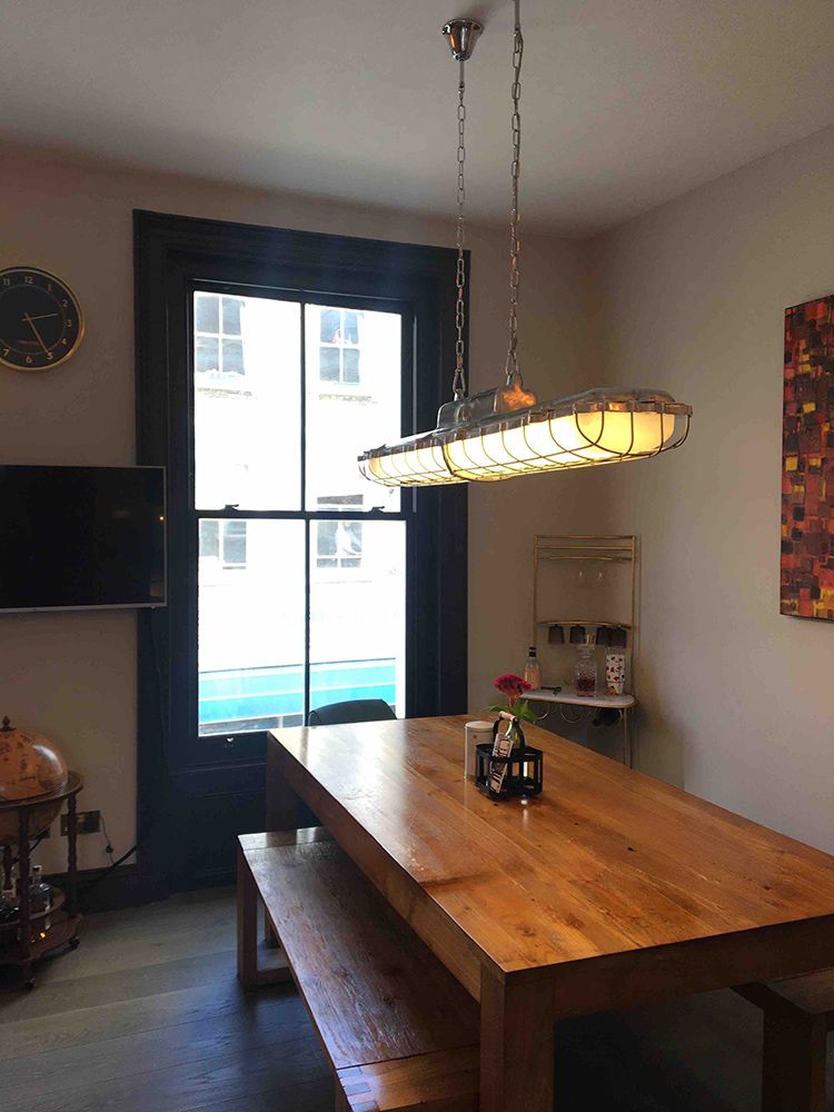 Warwick Aluminium Long Drop Light | Large Ceiling Light | Large Pendant ...