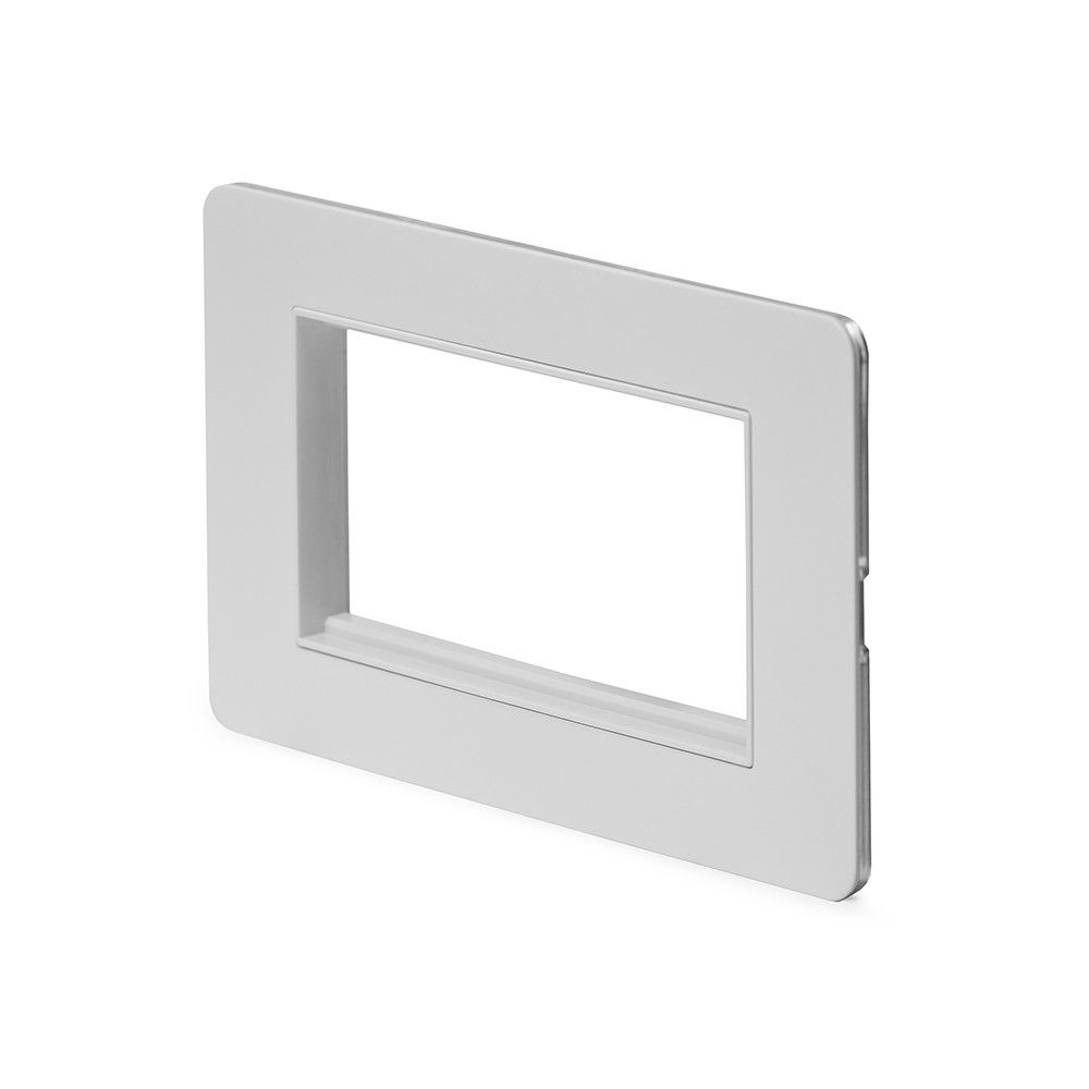 The Eldon Collection Flat Plate White Metal Double Data Plate 4 Module ...