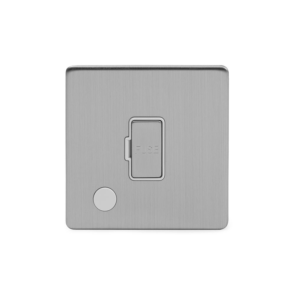 The Lombard Collection Brushed Chrome 13A Unswitched Connection Unit ...