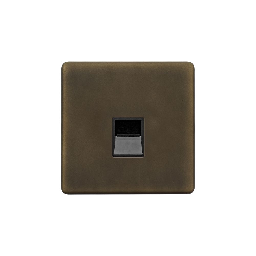 Soho Lighting Vintage Brass 1 Gang Telephone Master Socket,BT - The ...