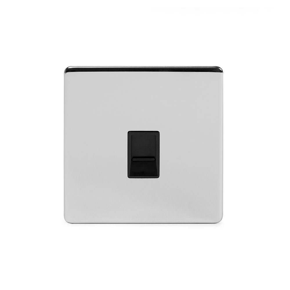The Finsbury Collection Polished Chrome 1 Gang Data Socket RJ45 ...