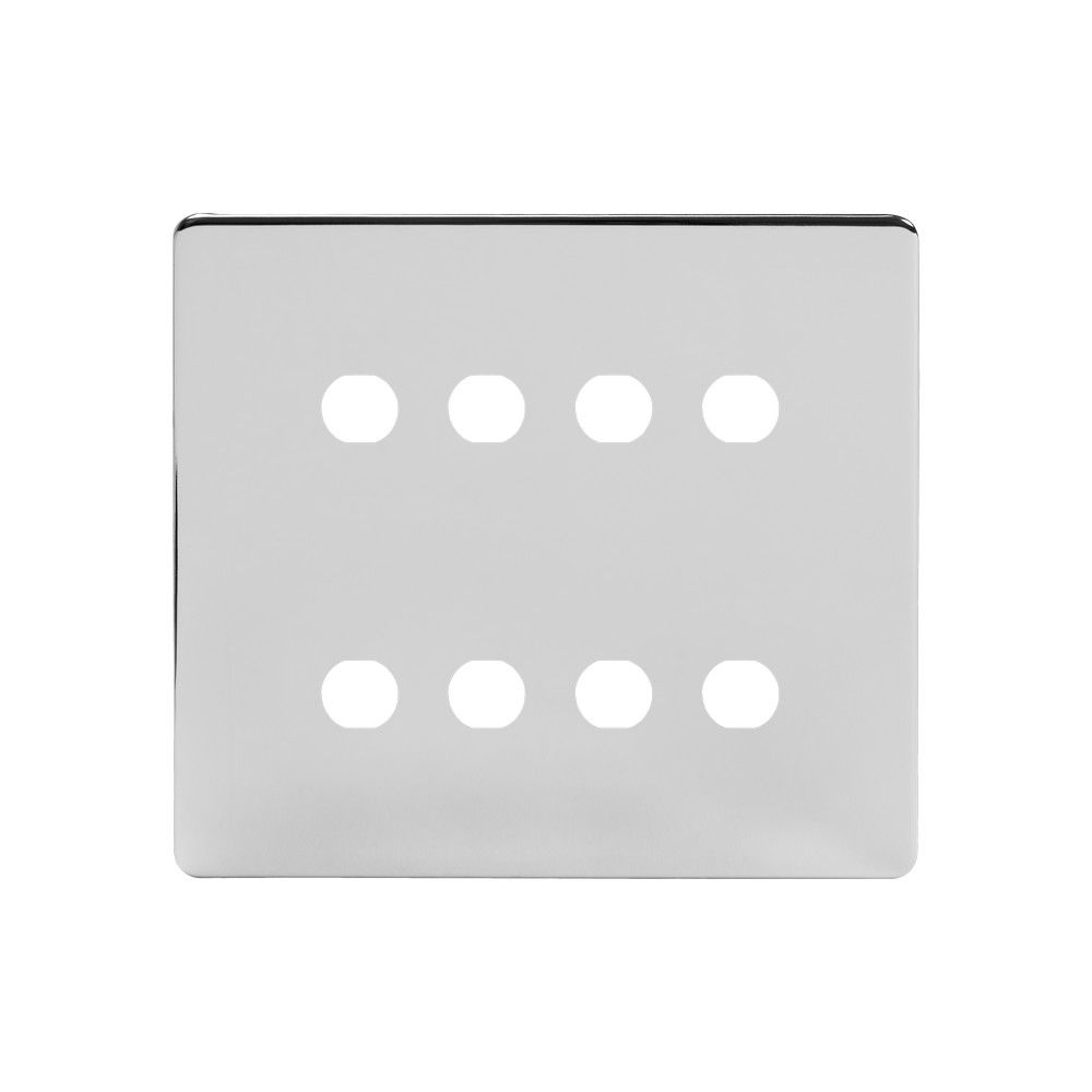 The Finsbury Collection 8 Gang CM Circular Module Grid Switch Plate ...