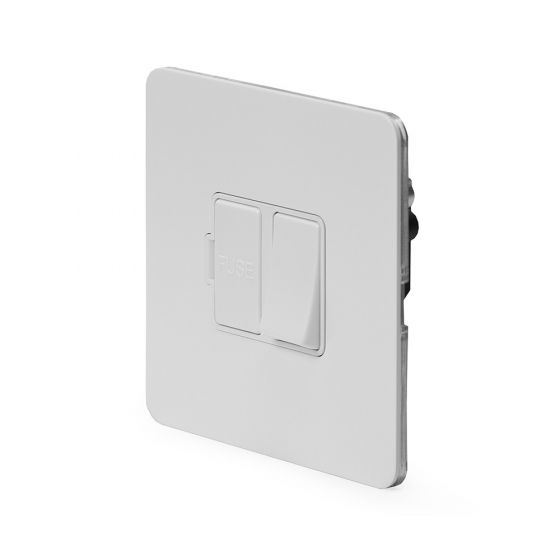 The Eldon Collection Flat Plate White Metal 13A Switched Fuse ...