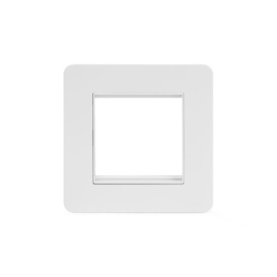 The Eldon Collection Flat Plate White Metal Single Data Plate 2 Module ...