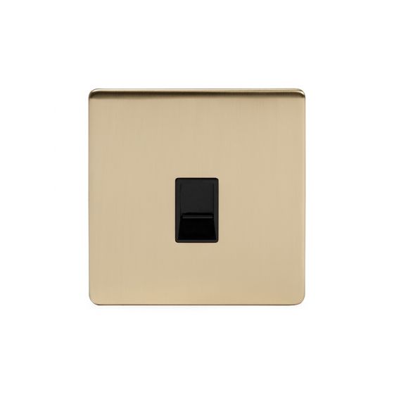 The Savoy Collection Brushed Brass 1 Gang Data Socket RJ45 Ethernet ...