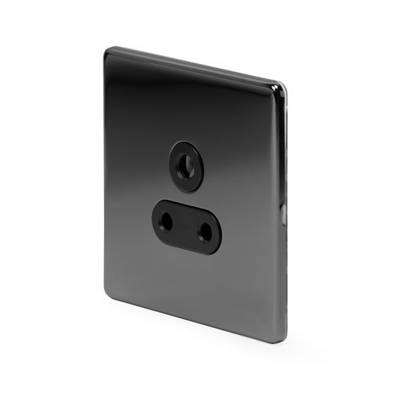 Soho Lighting Black Nickel 5 Amp Unswitched Socket Blk Ins Screwless ...